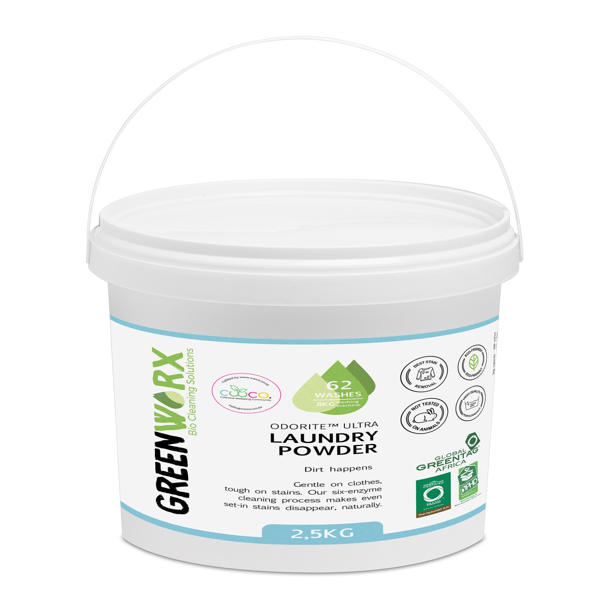 Odorite Ultra Laundry Powder - Bucket (2.5kg) – Collective Wellbeing ...